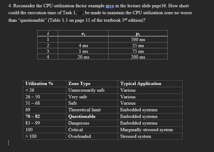 Solved Reconsider the CPU-utilization-factor example give in | Chegg.com