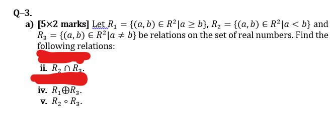 Solved Let R1 = {}, R2 = {} and R3 = [] , find the following | Chegg.com