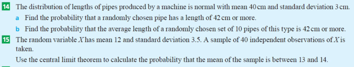 Solved 14 The distribution of lengths of pipes produced by a | Chegg.com