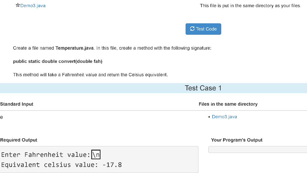 Solved *Demo3.java This file is put in the same directory as | Chegg.com
