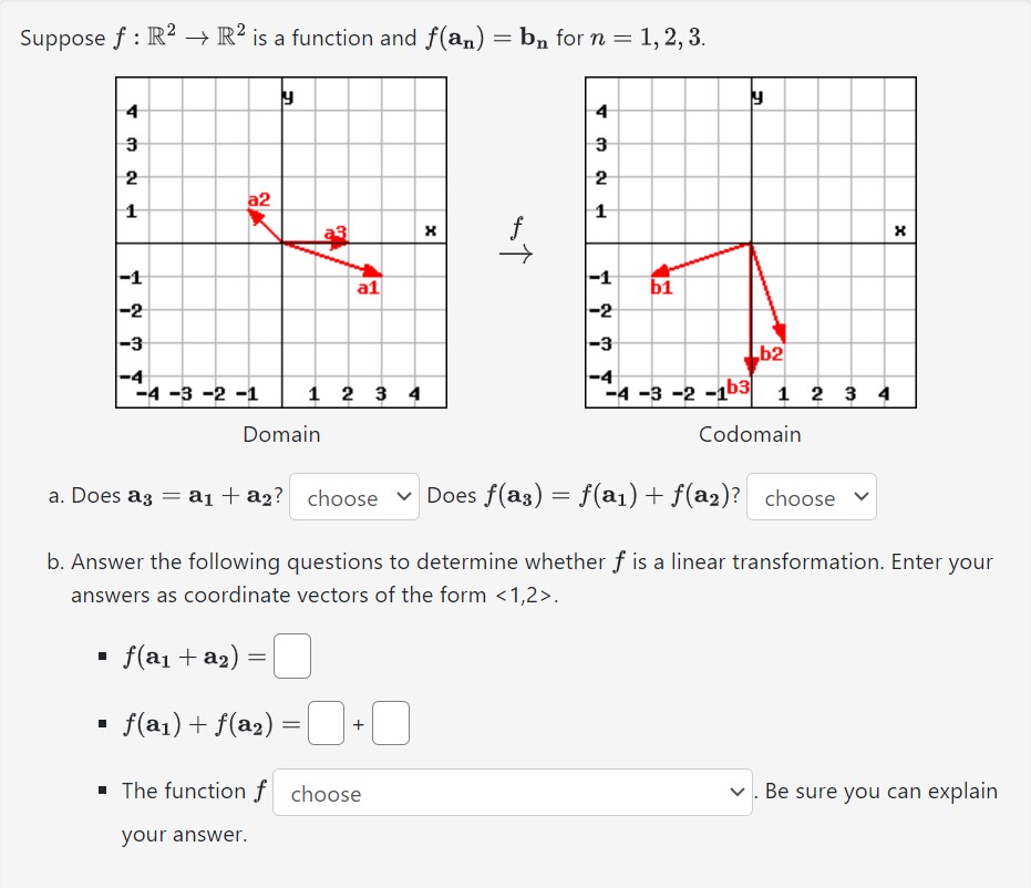 Solved the choose are:in a. yes or noin b its linear, may or | Chegg.com
