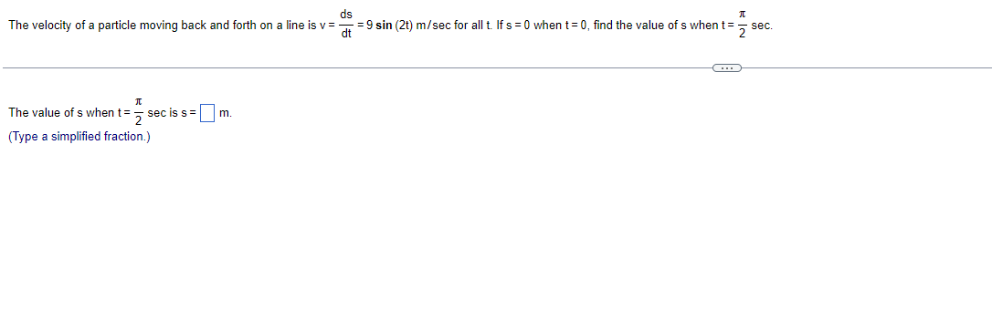 Solved The velocity of a particle moving back and forth on a | Chegg.com