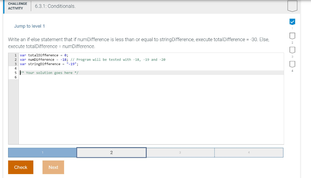 Solved CHALLENGE ACTIVITY 6.3.1: Conditionals Jump to level | Chegg.com Solved CHALLENGE ACTIVITY 6.3.1: Conditionals Jump to level | Chegg.com