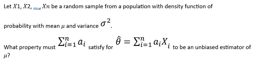 Solved Let X1,X2,…,Xn be a random sample from a population | Chegg.com