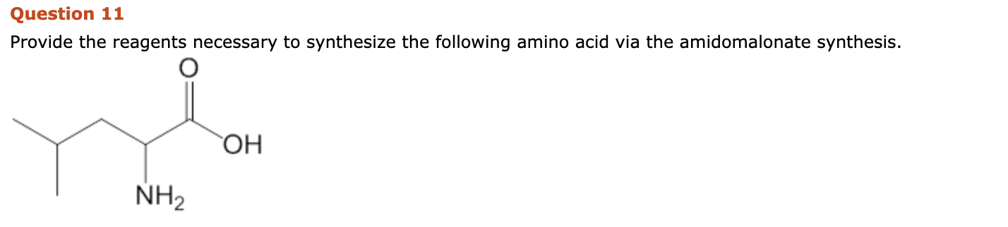 Solved Question 11 Provide the reagents necessary to | Chegg.com
