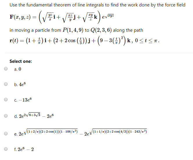 Solved Use the fundamental theorem of line integrals to find | Chegg.com