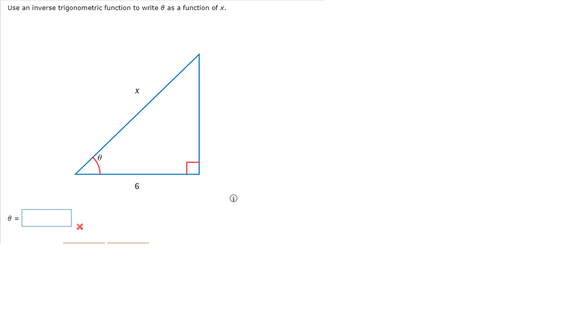 Solved Use An Inverse Trigonometric Function To Write θ ﻿as