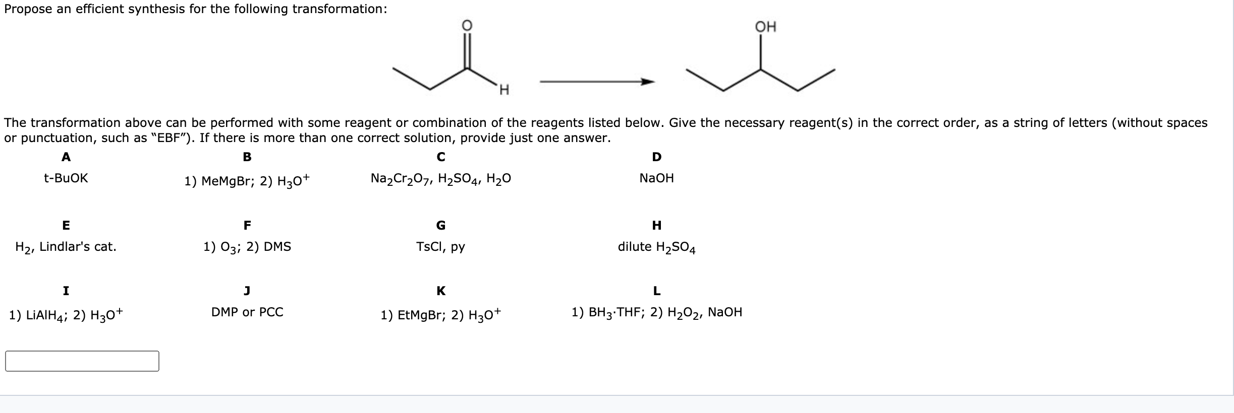 Solved Propose an efficient synthesis for the following | Chegg.com