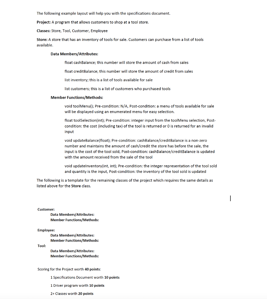 Solved Project Development Write a program with your group | Chegg.com