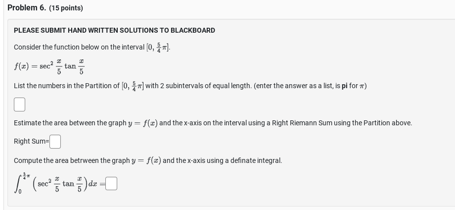 Solved Problem 6. (15 ﻿points)PLEASE SUBMIT HAND WRITTEN | Chegg.com