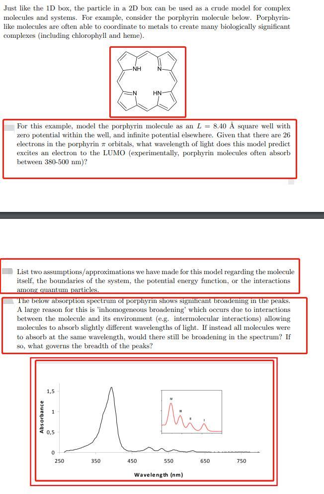 Solved Just like the 1D box, the particle in a 2D box can be | Chegg.com