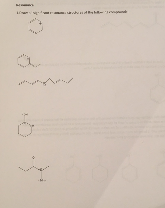 Solved Draw all significant resonance structures of the | Chegg.com