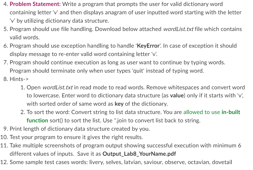 Solved 4. Problem Statement: Write a program that prompts | Chegg.com