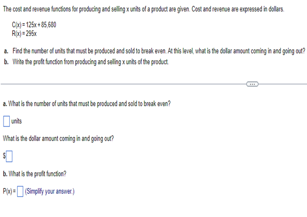 Solved The cost and revenue functions for producing and | Chegg.com