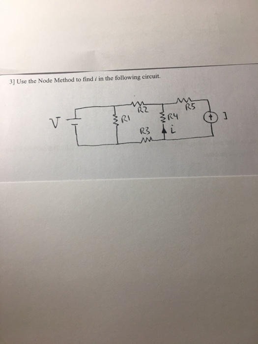Solved 3] Use the Node Method to find i in the following | Chegg.com