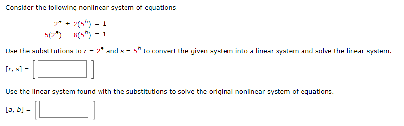 Solved Consider the following nonlinear system of equations. | Chegg.com