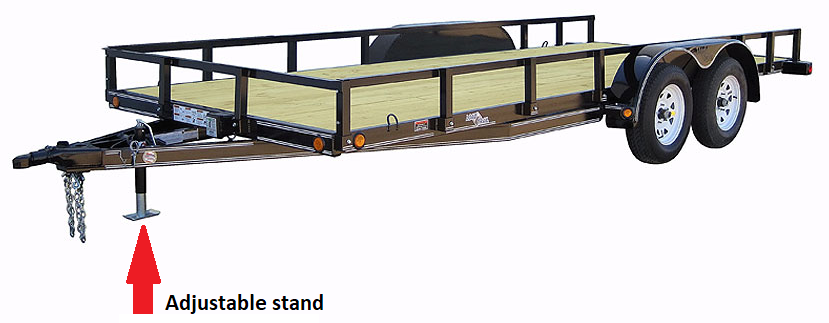 Design a trailer frame with adjustable stand for a | Chegg.com