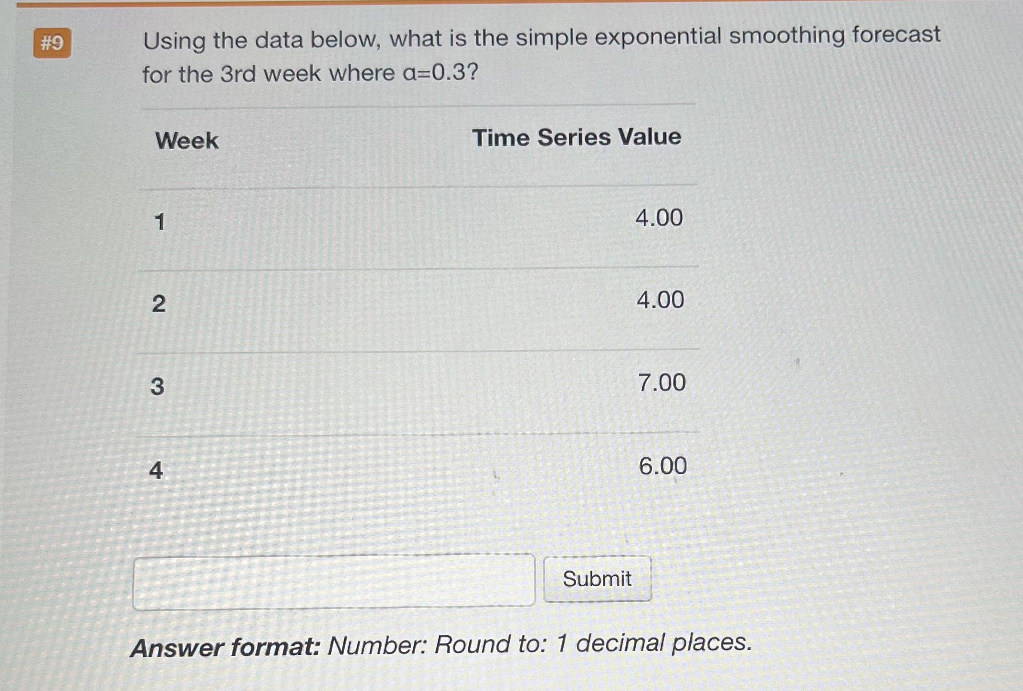 Solved Using the data below, what is the simple exponential | Chegg.com