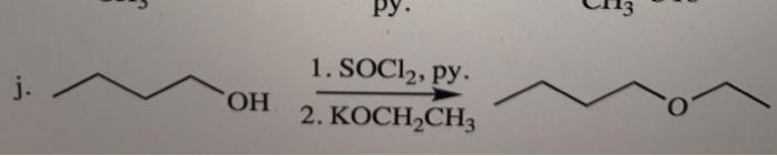 Solved py 1. SOCl2, py OH 2. KOCH CH 13 | Chegg.com