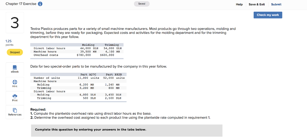 Solved Chapter 17 Exercise A Seved Help Save & Exit Submit | Chegg.com