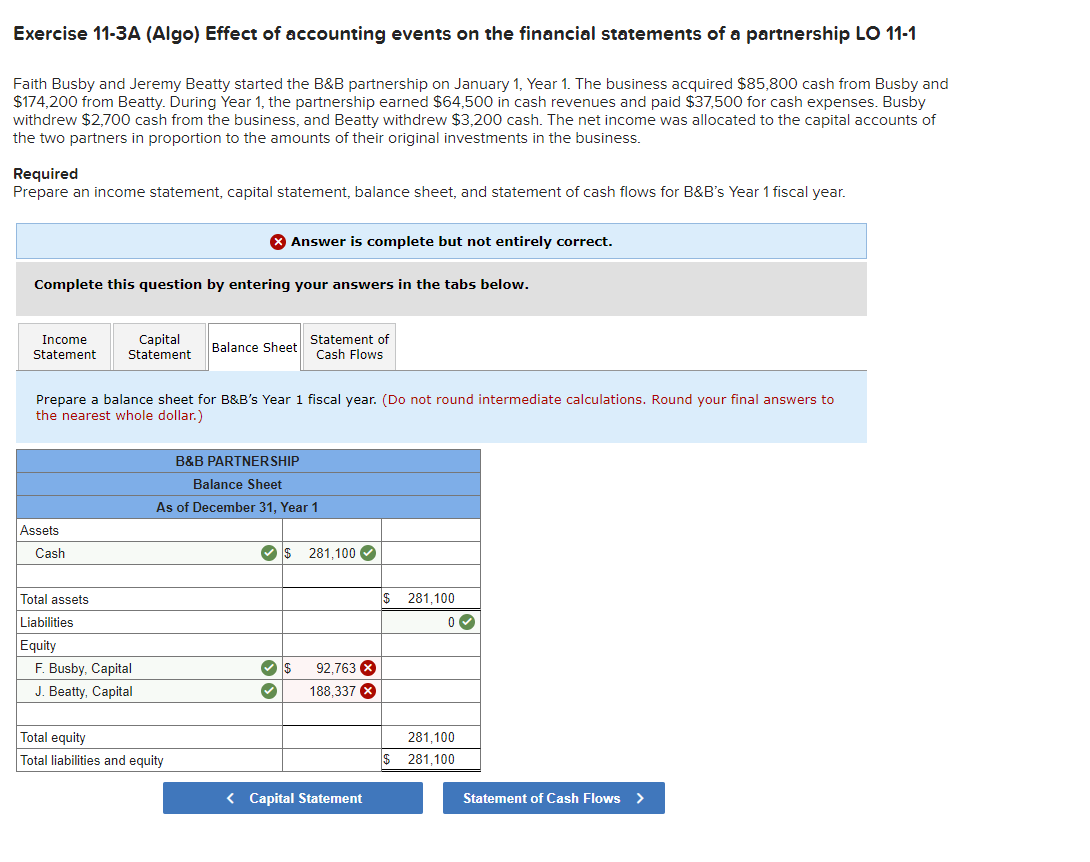 Solved Exercise 11-3A (Algo) Effect of accounting events on | Chegg.com