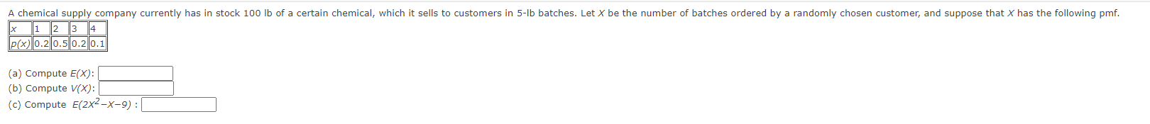 Solved A Compute E X B Compute V X C Compute