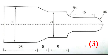 Solved a) Write a CNC part program to perform the processing | Chegg.com