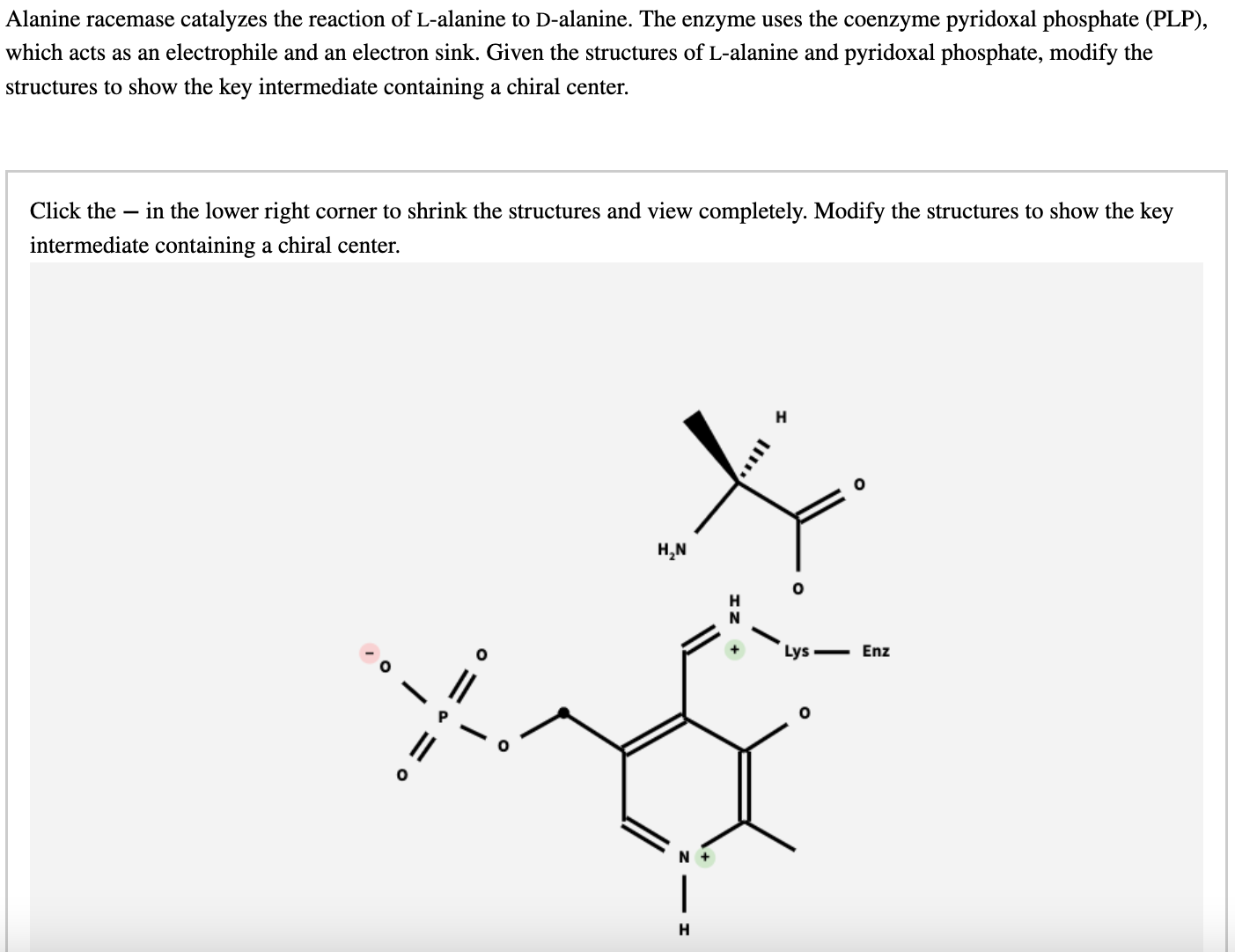 Solved Alanine racemase catalyzes the reaction of L-alanine | Chegg.com