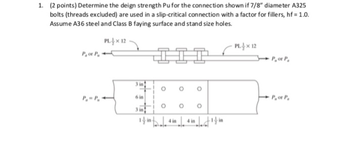 Solved (2 points) Determine the deign strength Pu for the | Chegg.com
