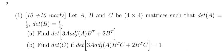 Solved I don’t understand question 1 #1. Let A, B and C be | Chegg.com