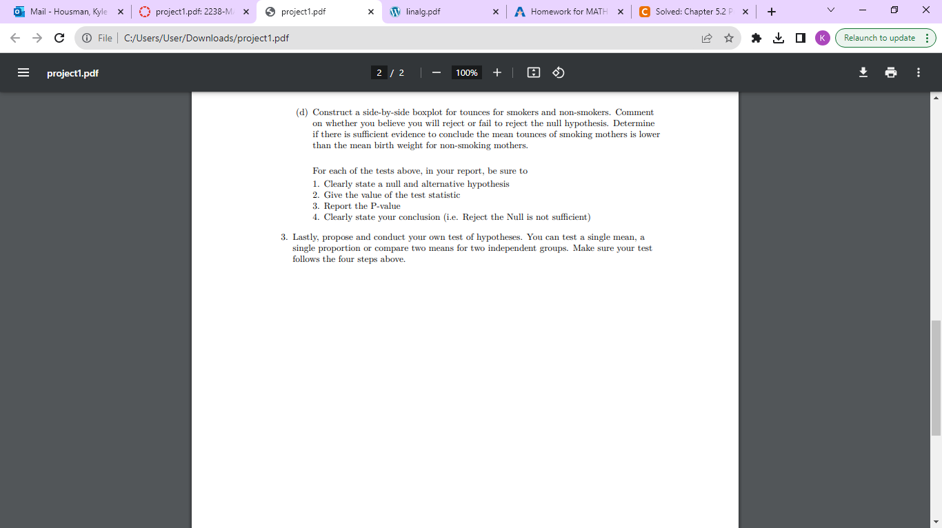 Solved Statistical Inference help please. I only put the | Chegg.com