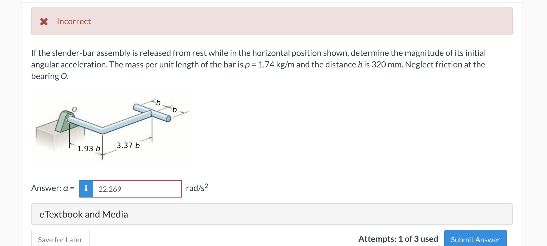 Solved If the slender-bar assembly is released from rest | Chegg.com