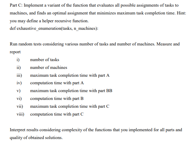 Solved Consider the problem of optimally assigning tasks to | Chegg.com