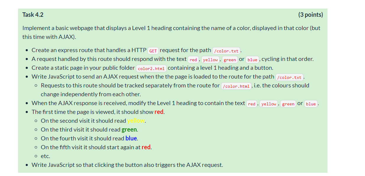 Solved Task 42 3 Points Implement A Basic Webpage That 