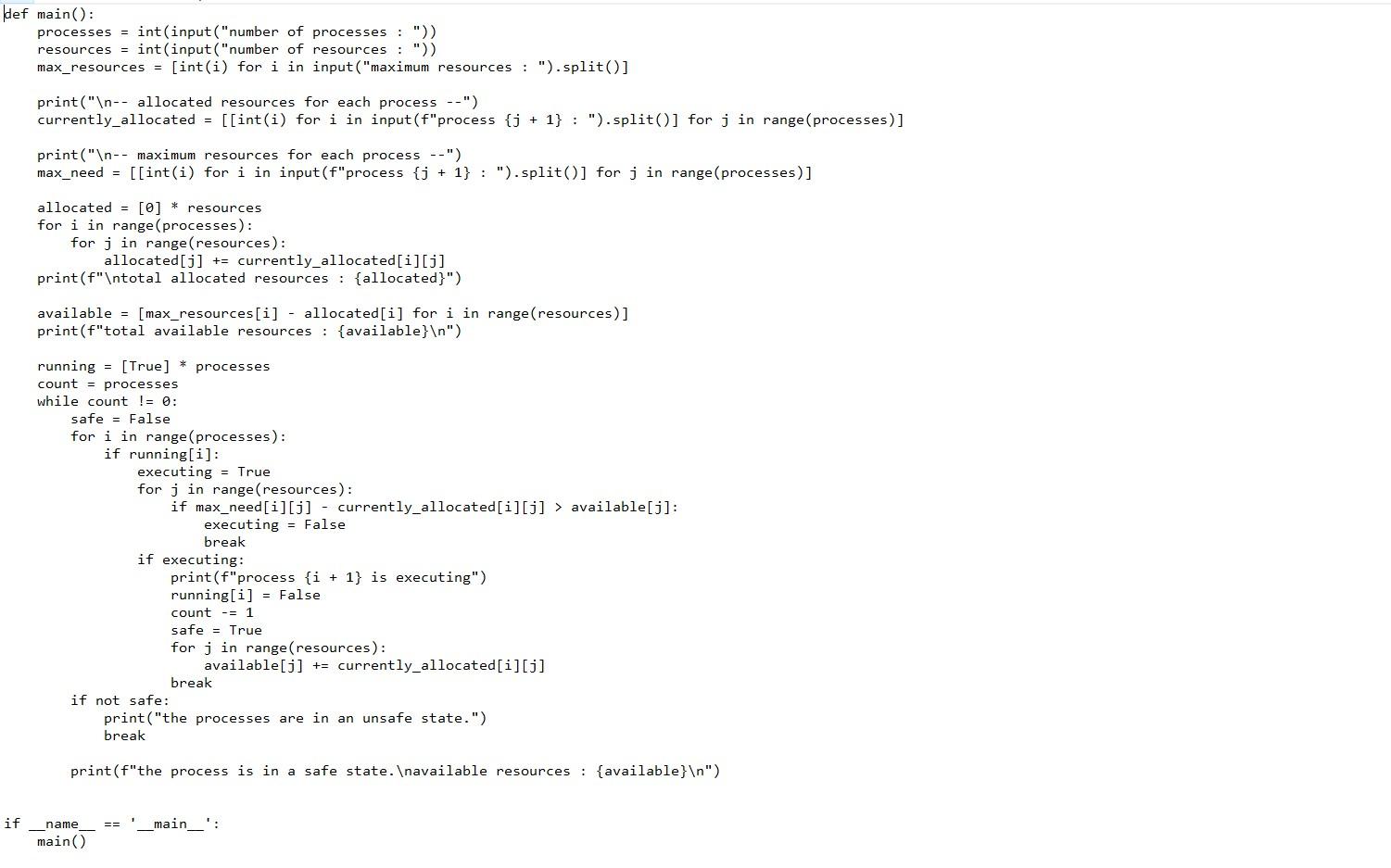 Solved Operating system Topic: dead lock (Banker's | Chegg.com