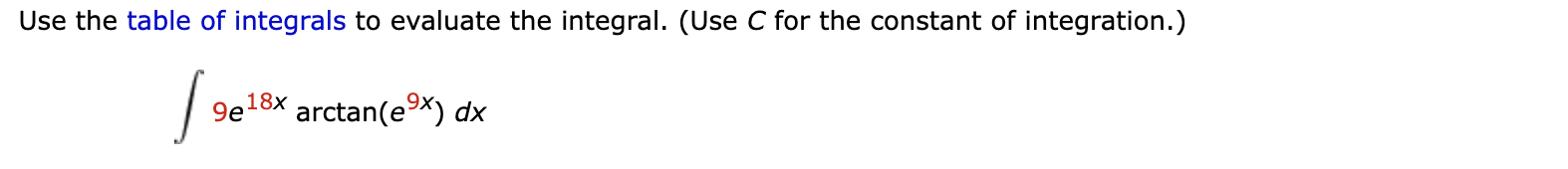 Solved Use the table of integrals to evaluate the integral. | Chegg.com