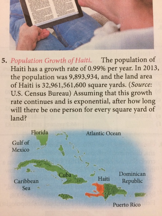 Solved 5. Population Growth of Haiti. The population of | Chegg.com