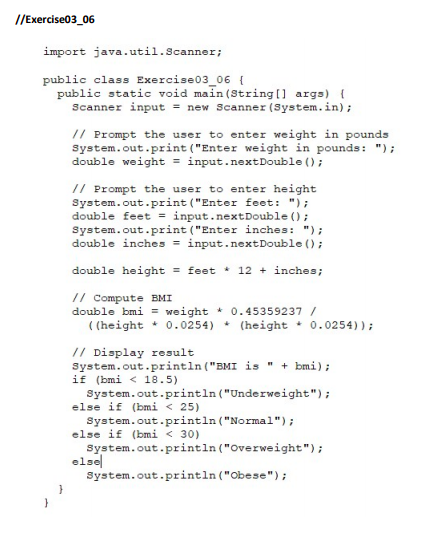 Solved 1/Exercise03_05 public class Exercise03_05 public | Chegg.com