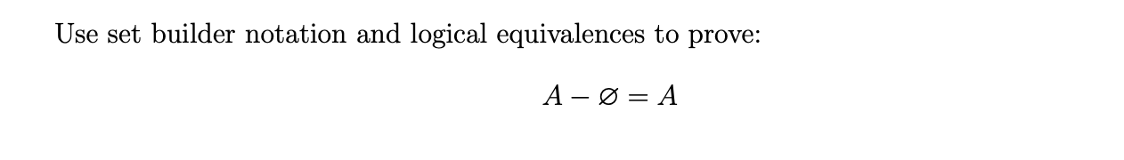 Solved Use set builder notation and logical equivalences to | Chegg.com