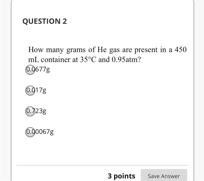 Solved Volatile Liquid QUESTION 1 Using the Ideal gas law | Chegg.com