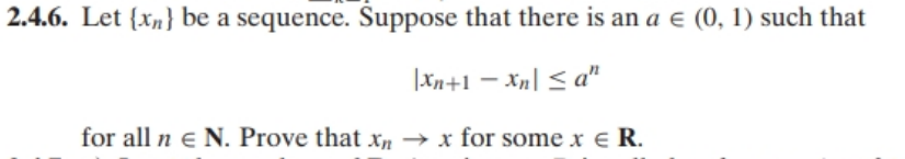 Solved 4.6. Let {xn} be a sequence. Suppose that there is an | Chegg.com