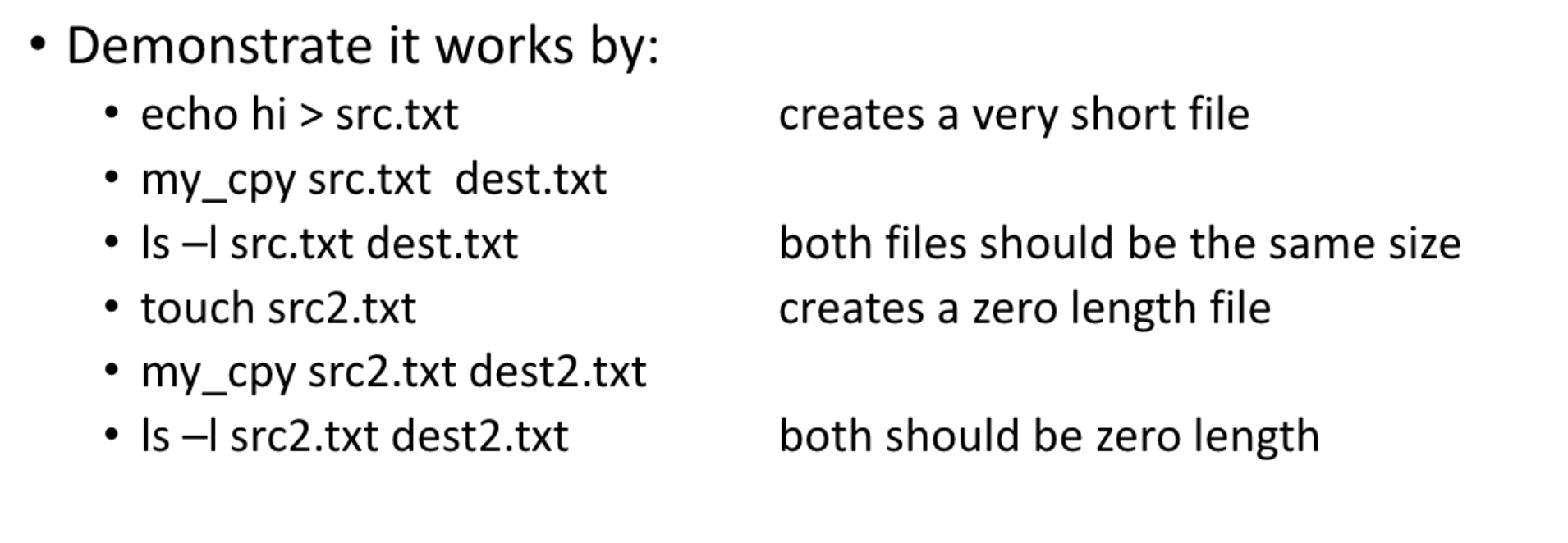 Solved Objective Copy a file using a memory mapped file for | Chegg.com