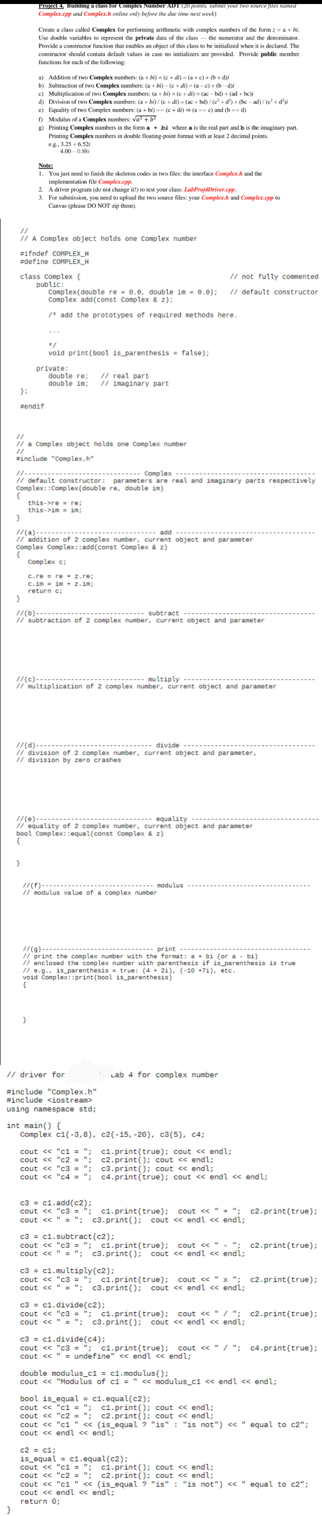 Solved How should I write this code in C++? ﻿I'm confused on | Chegg.com