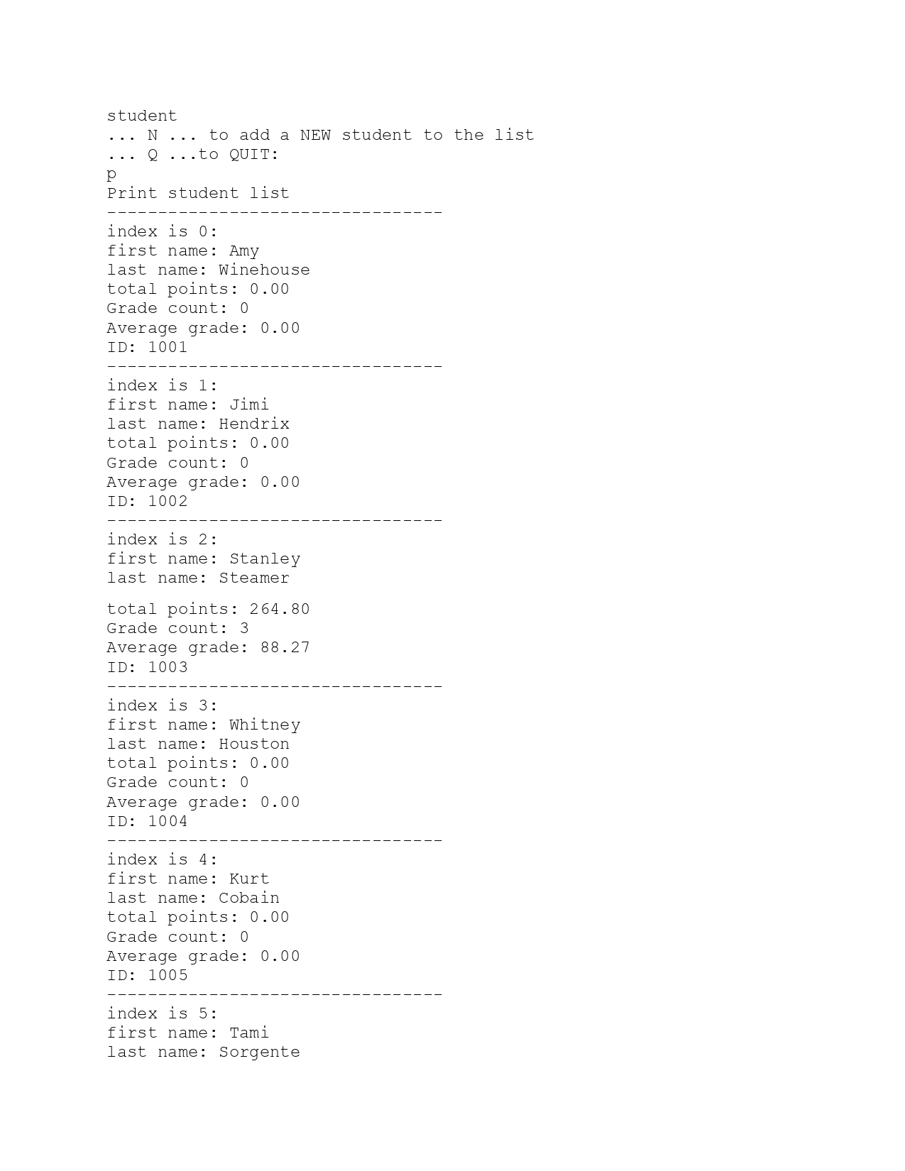 Solved Programming 1 - Fall 2023 - Program 9 student | Chegg.com