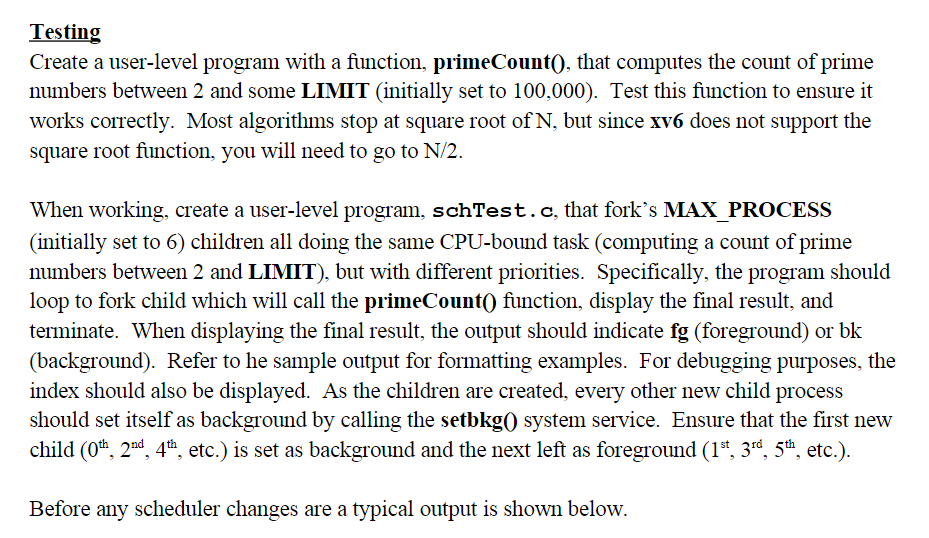 Solved Hello there, I am kindly new for xv6. I would like | Chegg.com