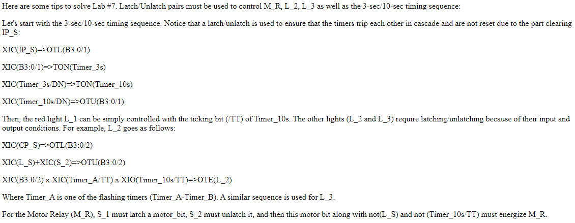 Solved PLEASE use RXlogix if possible and verify all rungs | Chegg.com