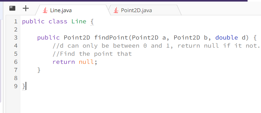 Solved Find The Point You are to create two classes: Point2D | Chegg.com