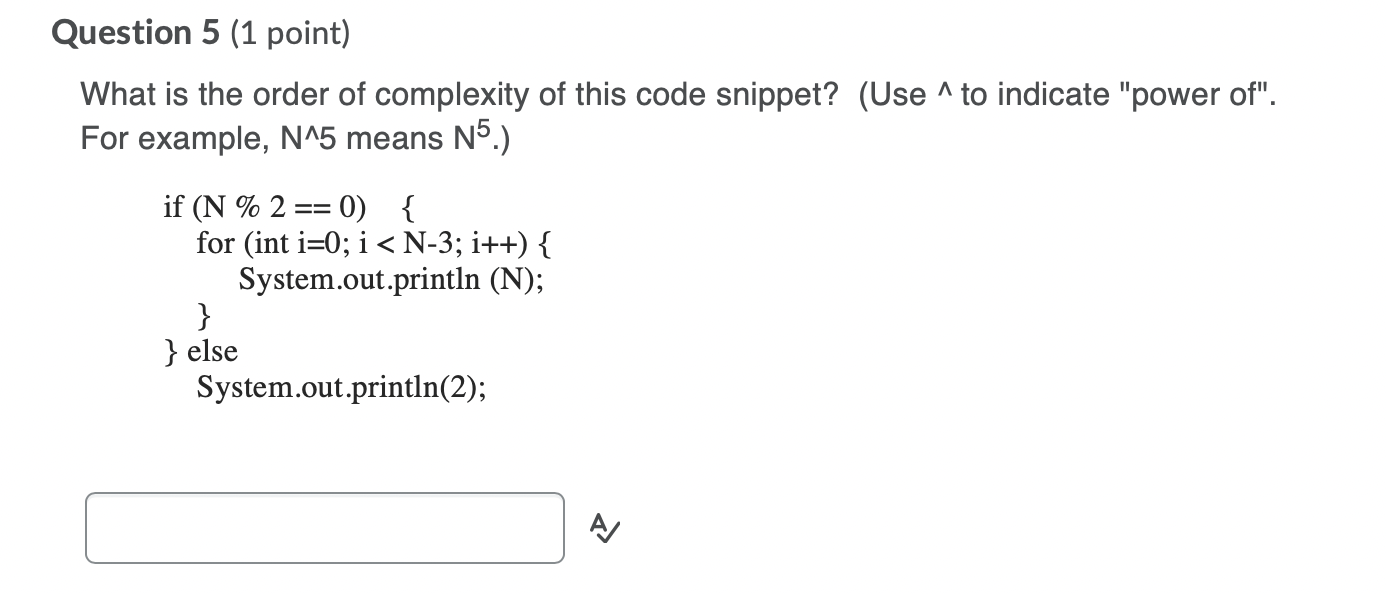 Solved Question 5 (1 point) л What is the order of | Chegg.com