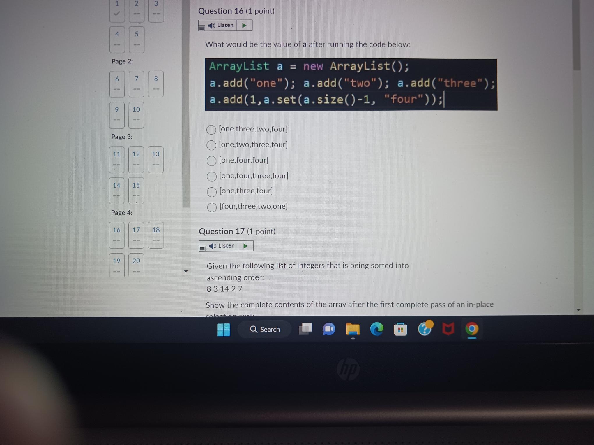 Solved What would be the value of a after running the code | Chegg.com