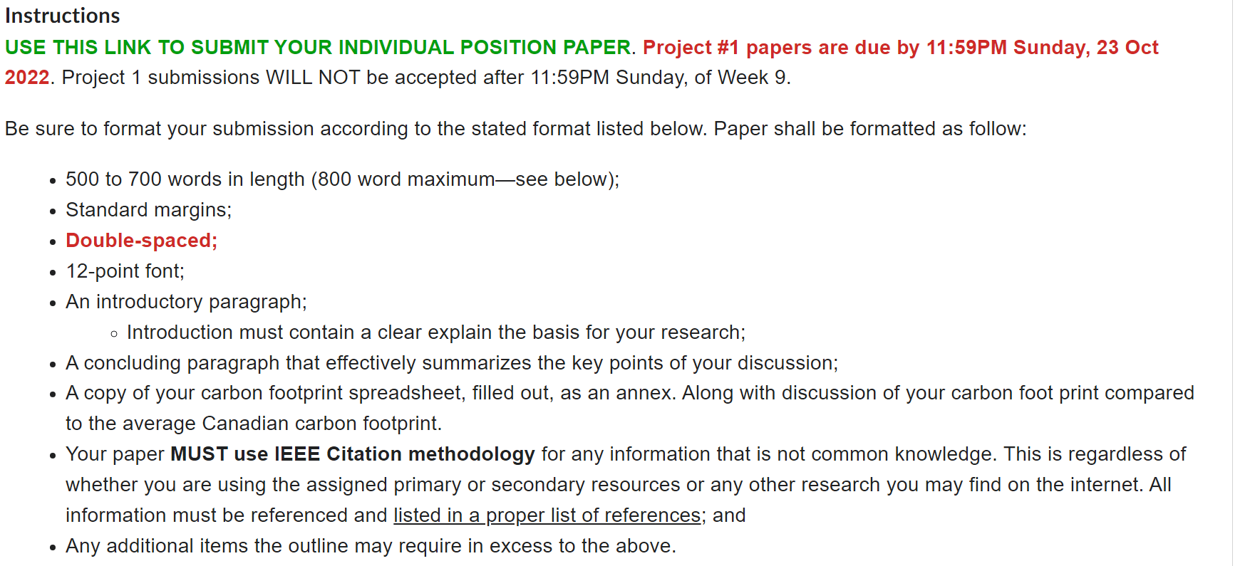 Instructions USE THIS LINK TO SUBMIT YOUR INDIVIDUAL | Chegg.com